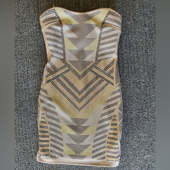 Dresses | Bejeweled Geometric Bodycon Mini Dress | Poshmark